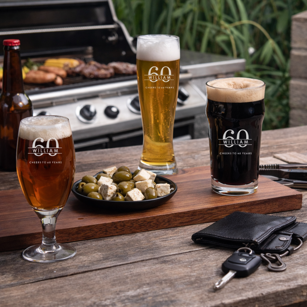 Engraved Birthday Craft Beer Set – Wildfire Engraving