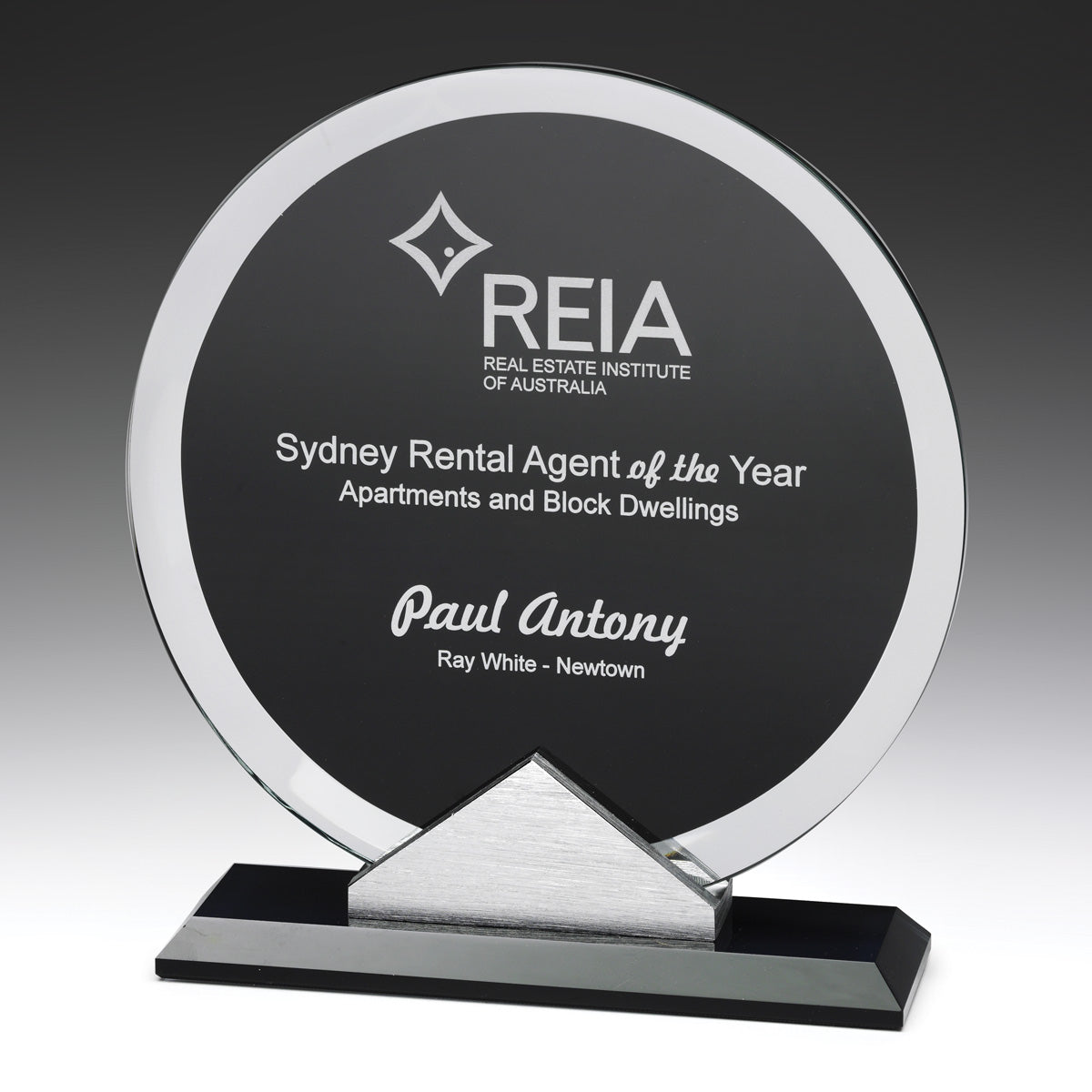 Glass Black Mirror Award – Wildfire Engraving