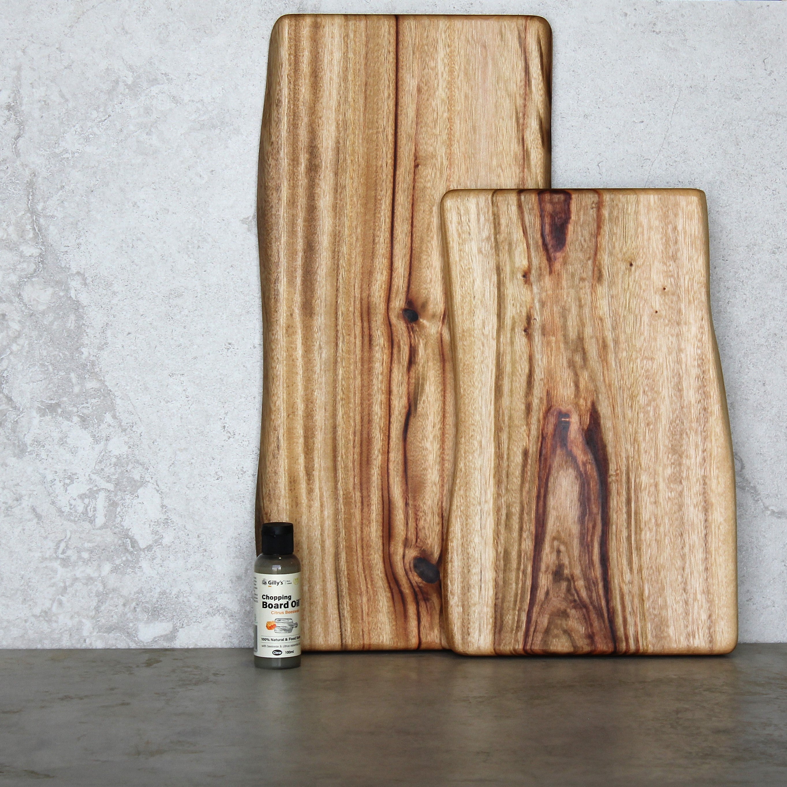 Natural Edge Cutting Board Gift Pack – Wildfire Engraving