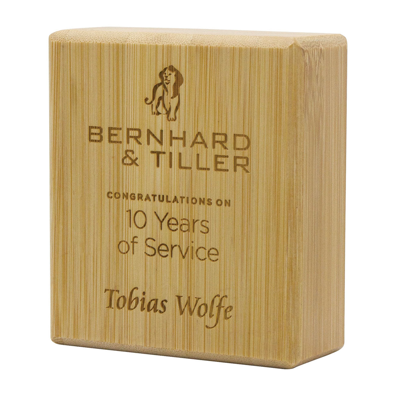 Bamboo Pillar Award – Wildfire Engraving