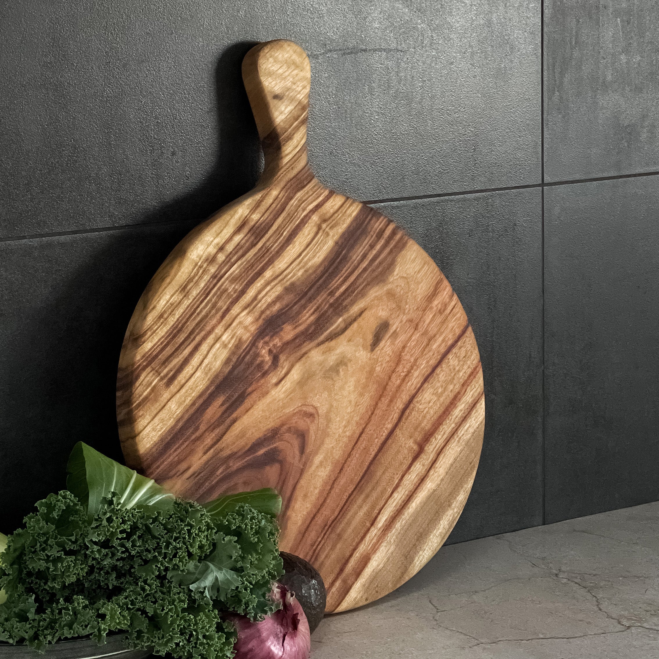 Large Round Paddle Board – Wildfire Engraving