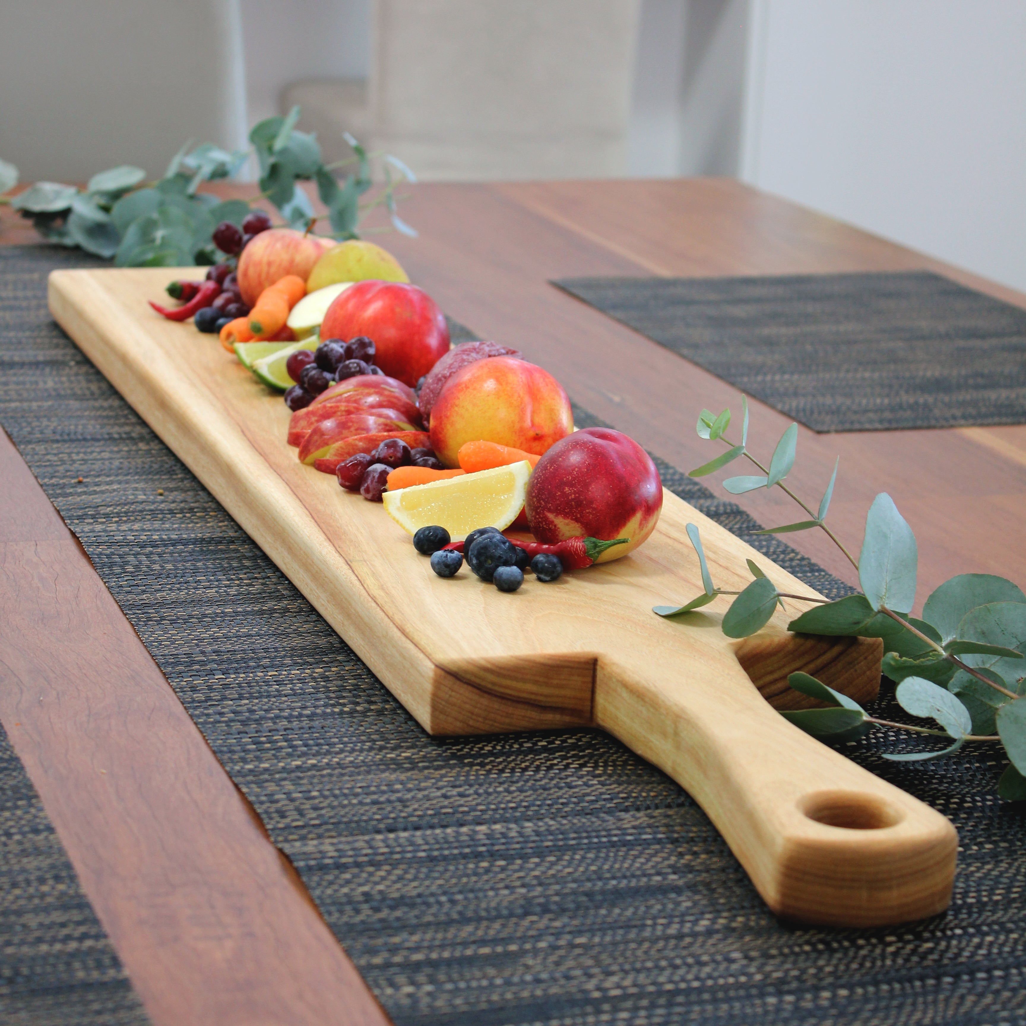 Extra Long Paddle Cheeseboard – Wildfire Engraving